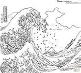 tsunami coloring book