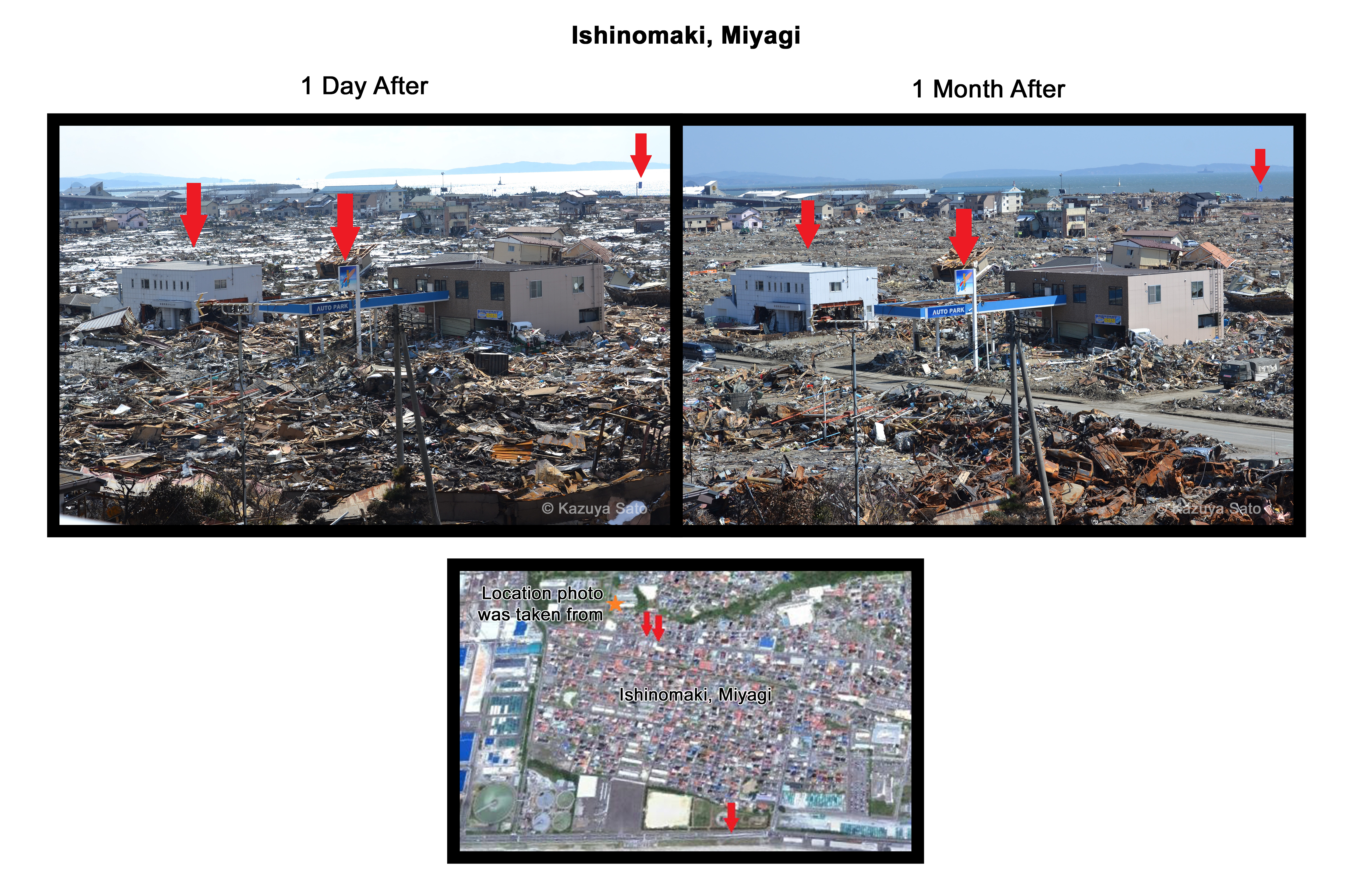 2011 Japan Tsunami - Before/After Photos of Ishinomaki, Miyagi ...
