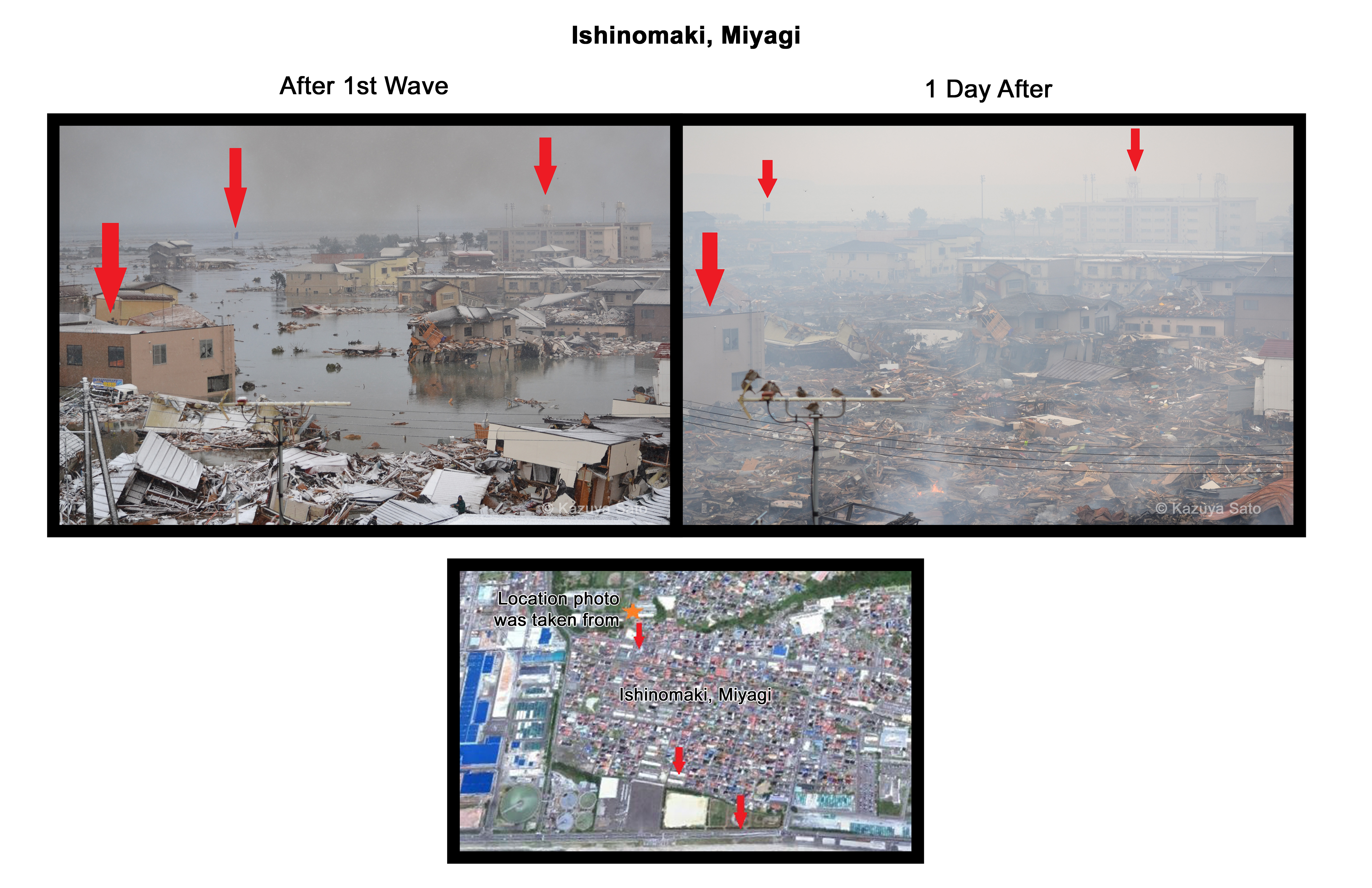 2011 Japan Tsunami - Before/After Photos of Ishinomaki, Miyagi ...