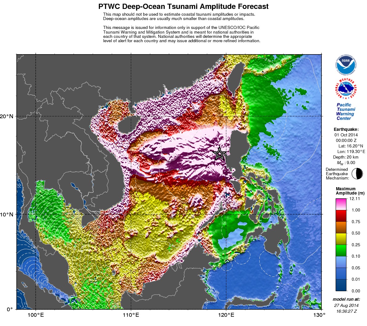 PTWC Forecast Products using RIFT model - International Tsunami ...